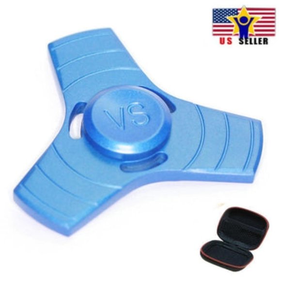 Diona j | Toys | Case Tri Three Arm Metal Blue Fidget Spinner Premium ...